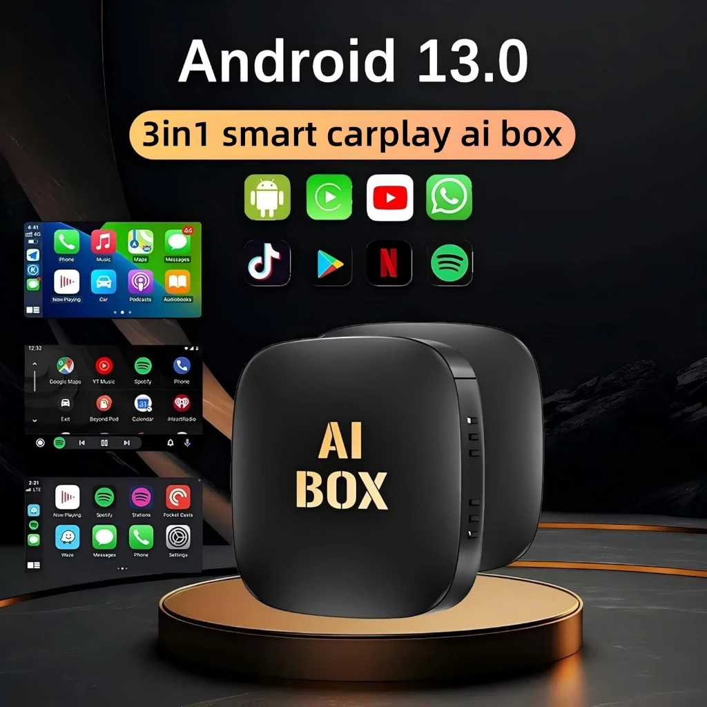 Wireless Carplay Adapter Carplay Ai Box - Android 13.0 Android Auto ...