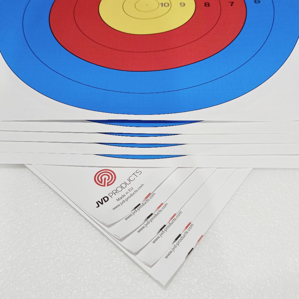 JVD ARCHERY TARGET FACE 80CM CENTER 6 RING (KERTAS TARGET SAHAJA ...