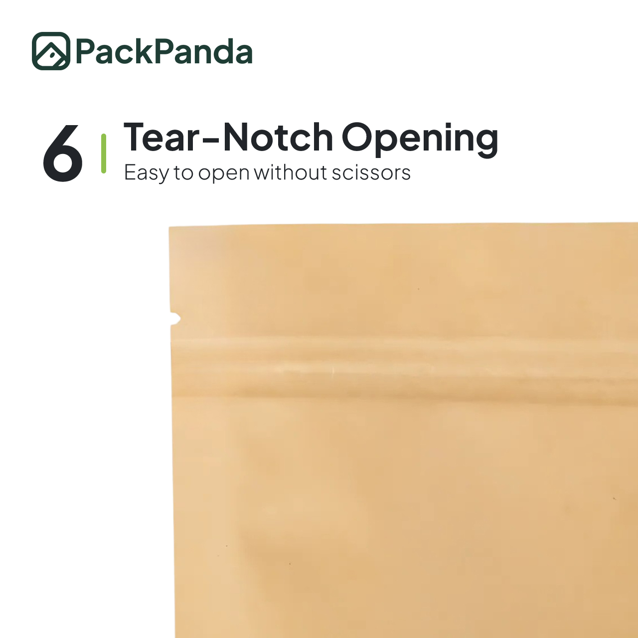 50pcs Kraft Paper Stand Up Zip Lock Pouch Bag Resealable Window Food ...