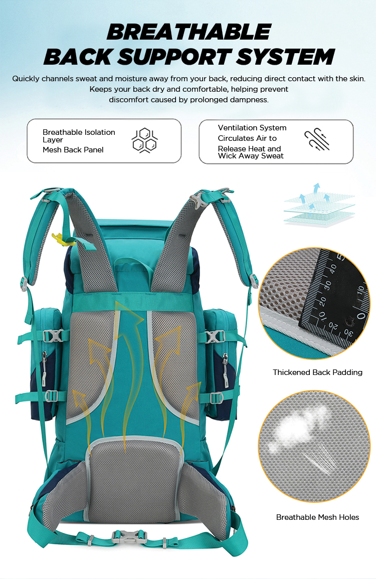 Case Valker DYNA 70L Hiking Bag Nylon Backpack with Rain Cover | Shopee ...