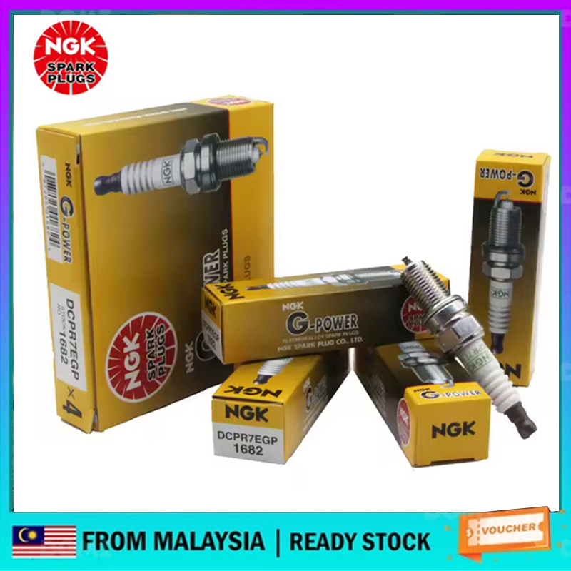 【100% ORIGINAL】NGK 1682 G-Power Platinum Alloy Spark Plugs For Myvi ...
