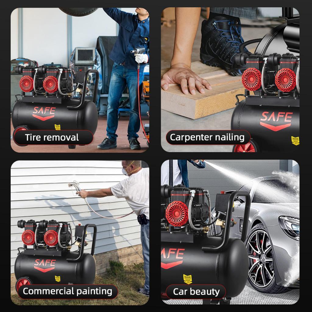 18V Lithium Battery Air Compressor 20L Double Cylinder Portable Air ...