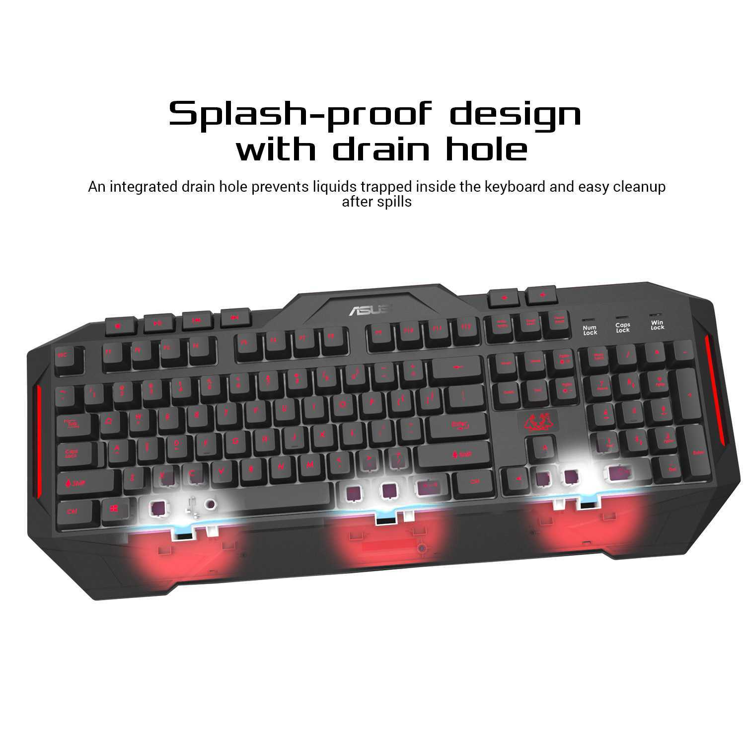 ASUS CERBERUS MKII MEMBRANE WITH RUBBER DOME LED BACKLIGHT WIRED ...