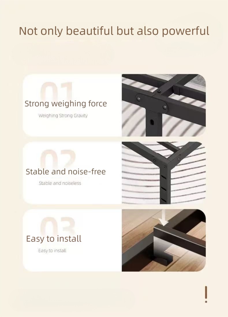 Local Stock Metal Bed Frame Single heavy duty Iron bed frame king ...