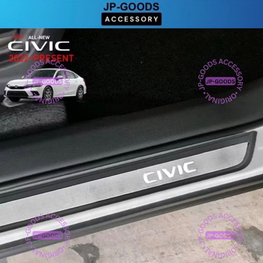 Honda Civic FE 2022 LED Sill Plate Side Step Protector Door Step LED ...