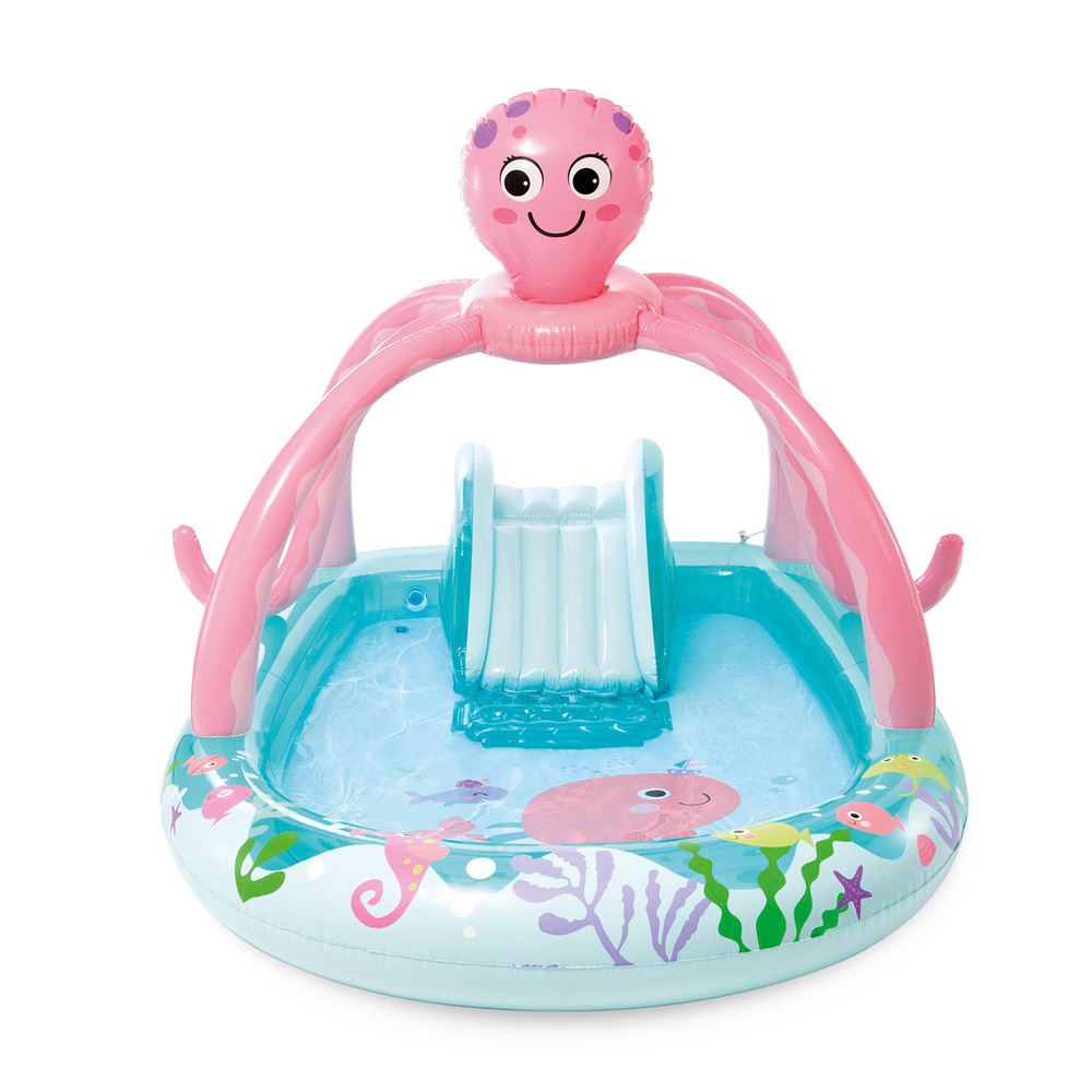 Intex 56138 Friendly Octopus Inflatable Play Center Playground Swimming ...
