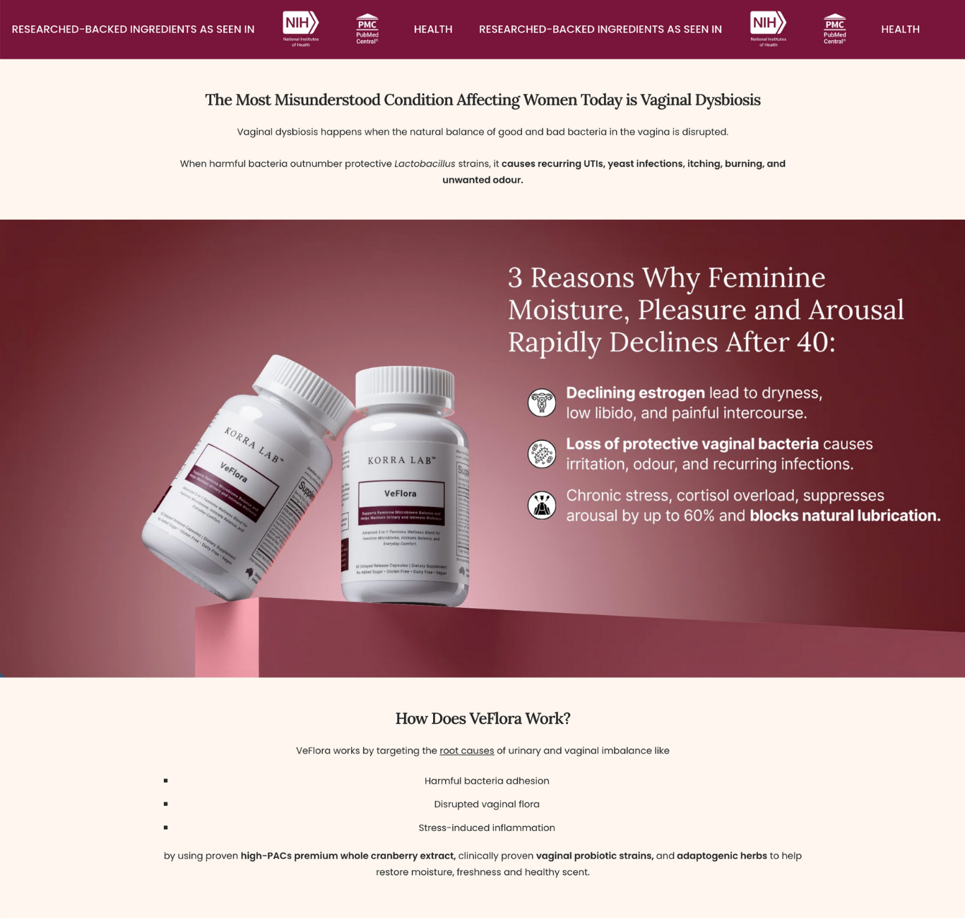 KORRA LAB VeFlora - No More Recurring UTIs, Odour or Irritation ...