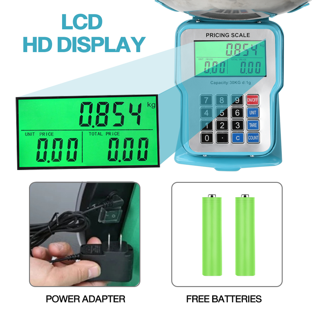 30Kg Commercial Mechanical Scale Spring Balance Weighing Scale Pasar ...