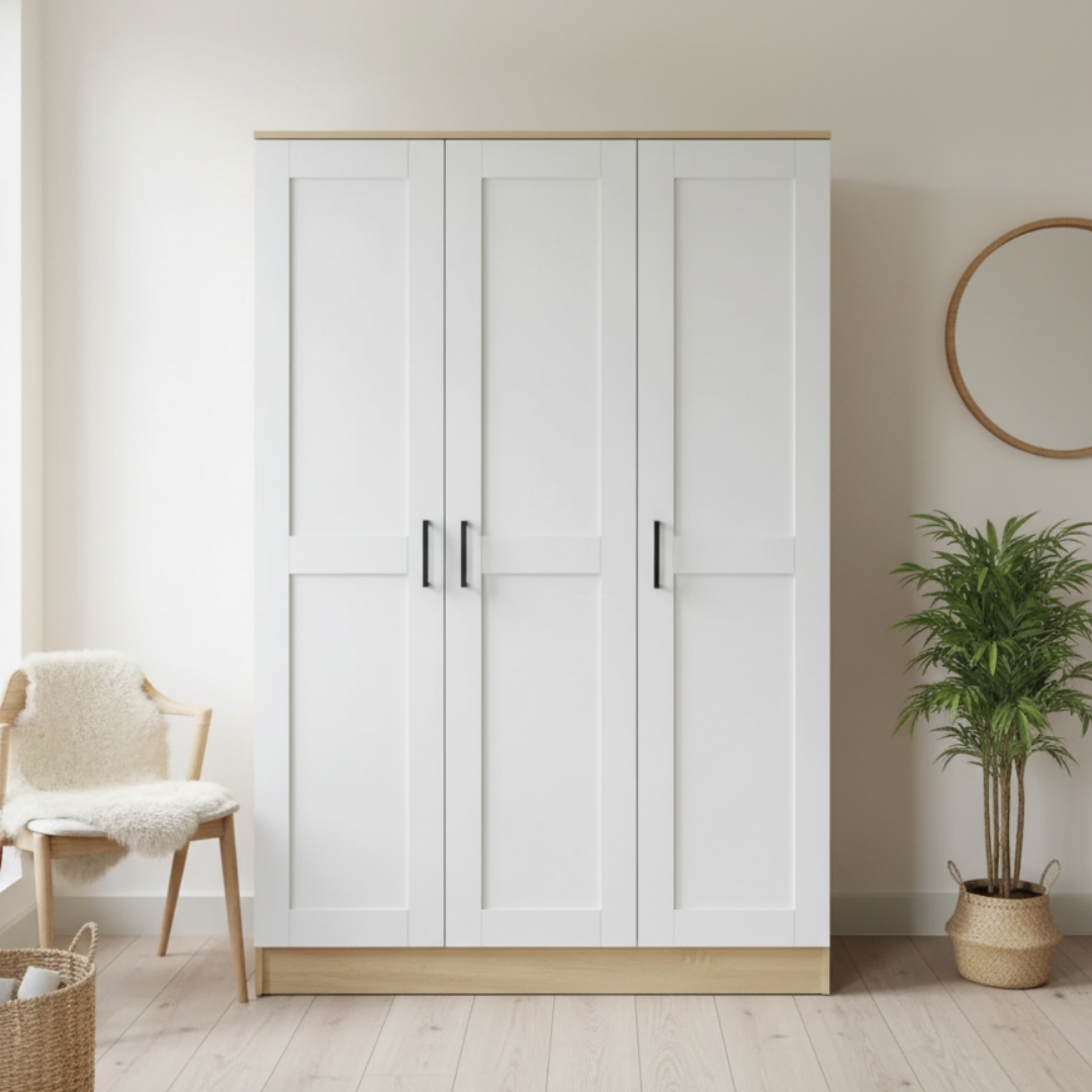 Furniture Direct FENKEL 2 door and 3 Door Soft Closing Wardrobe-Oak ...
