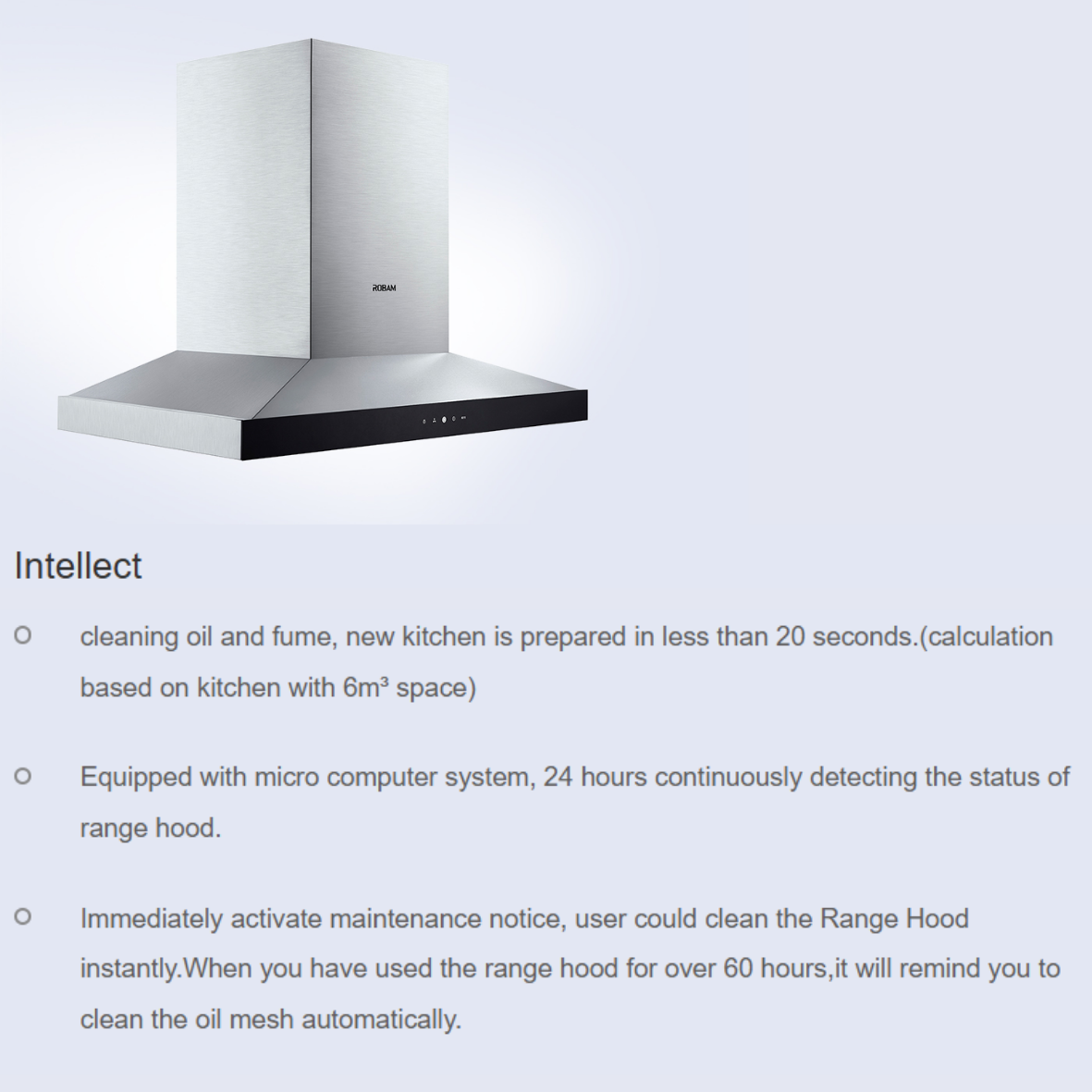 ROBAM A825 Kitchen Hood 90cm 2010m³/h Powerful Suction Chimney Cooker ...