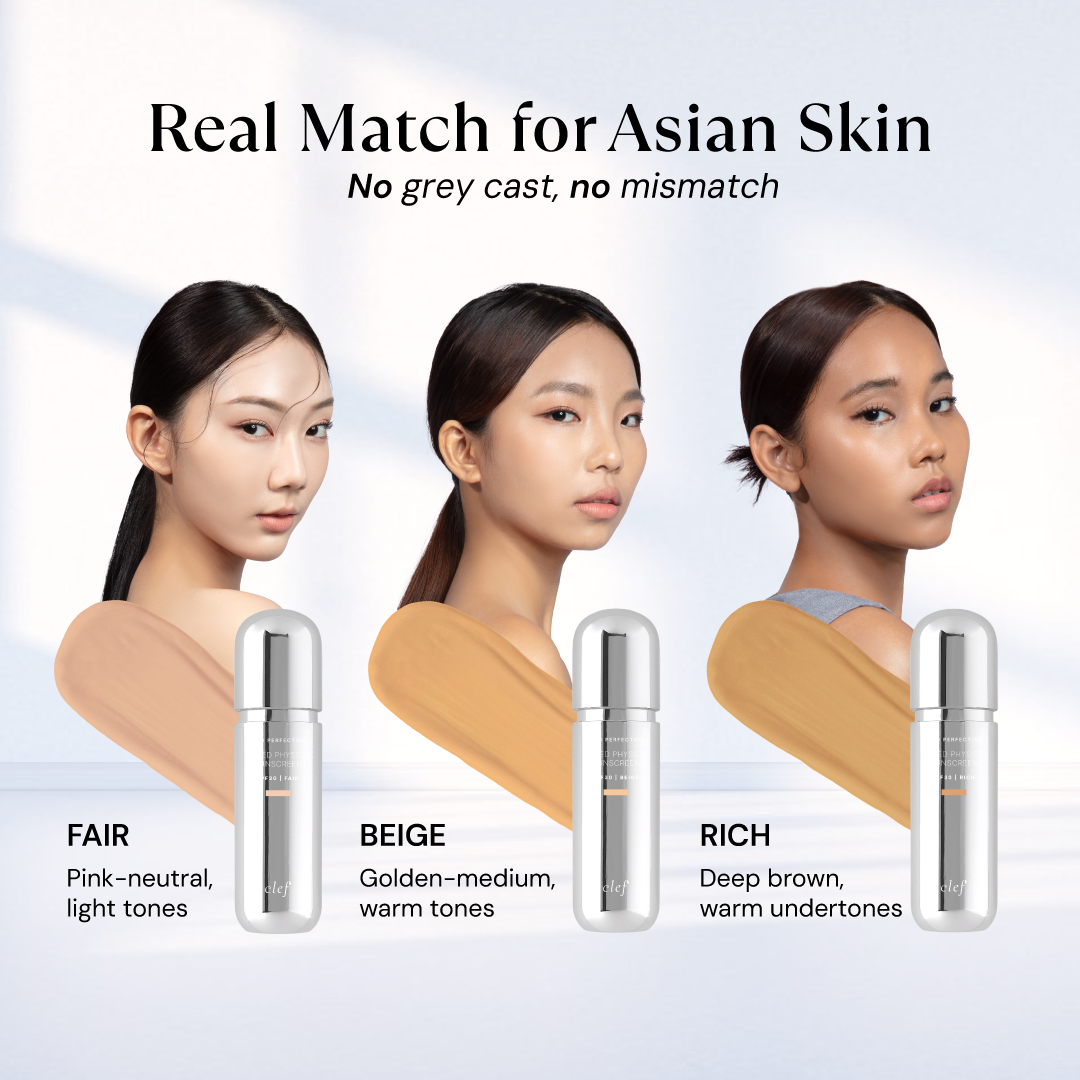 [READY STOCK] CLEF Skin Perfecting Tinted Physical Sunscreen 50ml | No ...