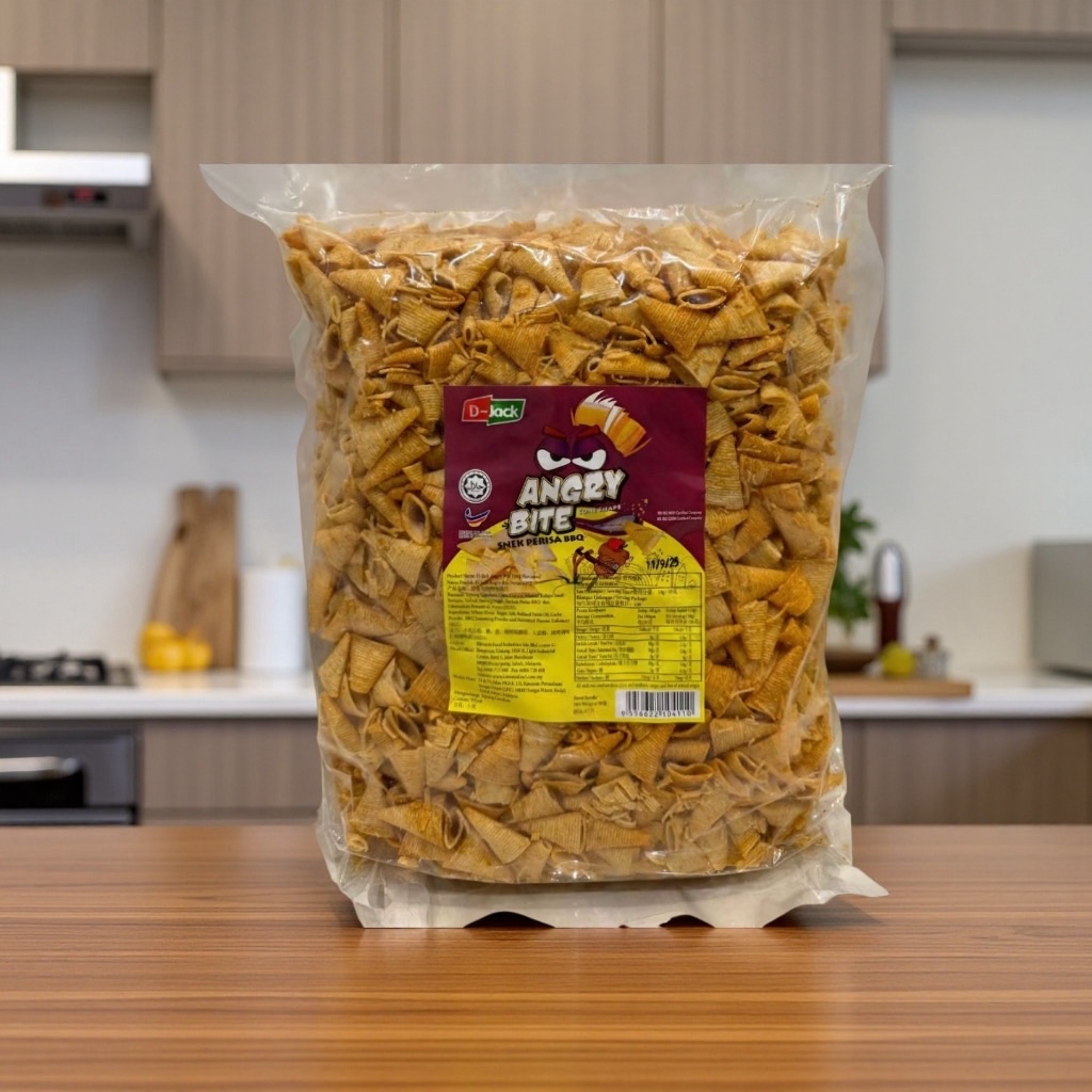 1KG Ready Stock 1KG Crispy D-Jack Angry Bite Snack BBQ / Cheese ...