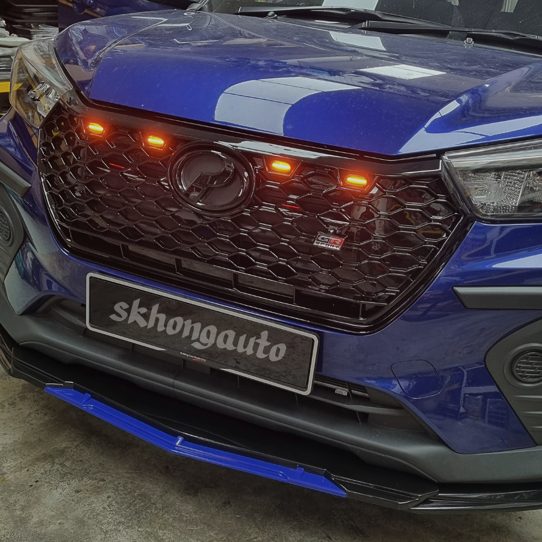 Perodua Ativa GR Front Grill Glossy Black Painted (Mini Cooper Style ...