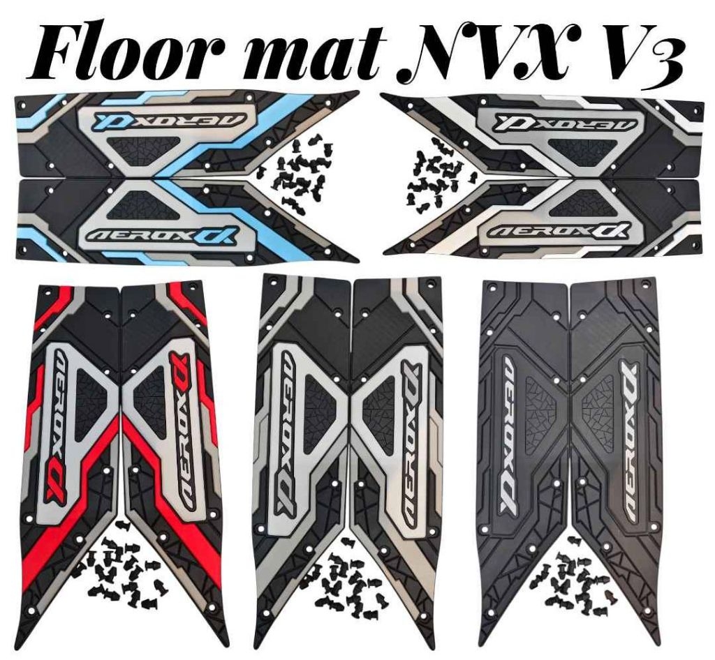 FLOOR MAT YAMAHA NVX V3 NVX 155 V3 FLOOR MAT FOOTBOARD RUBBER ACC COLOR ...