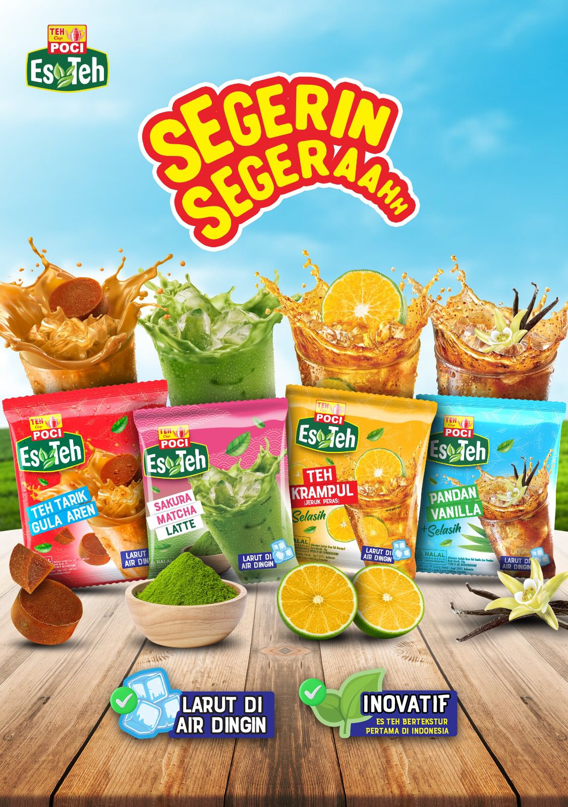 Sosro Teh Poci Es Teh Instant Powder Teh Cap 24/25g | Flavorful Powder ...