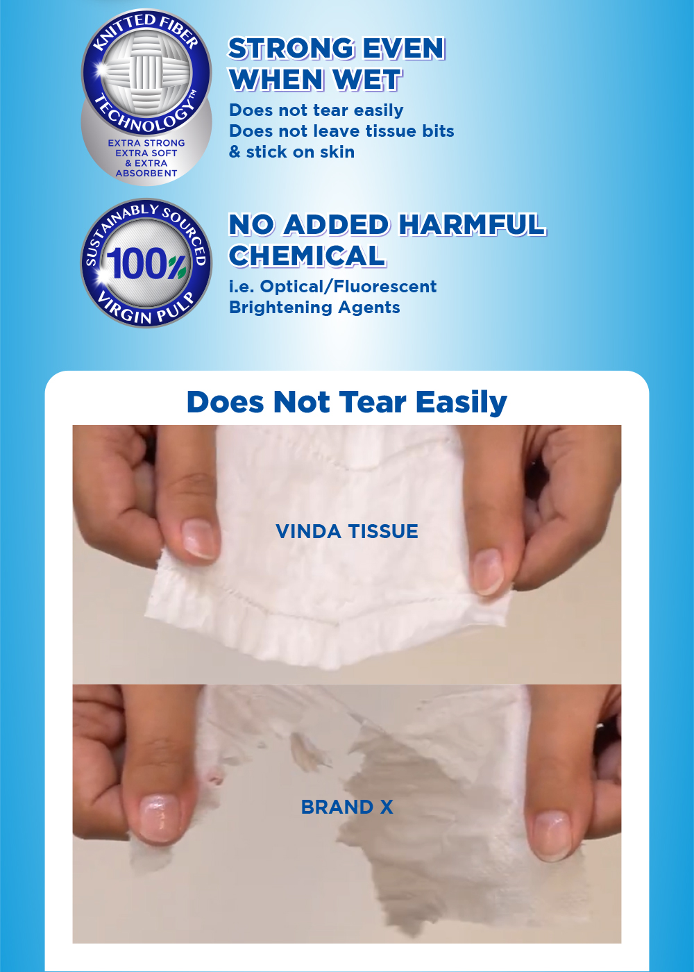 Vinda Deluxe Smooth Feel Toilet Tissue 3-Ply (27 Rolls) - Longer, More ...