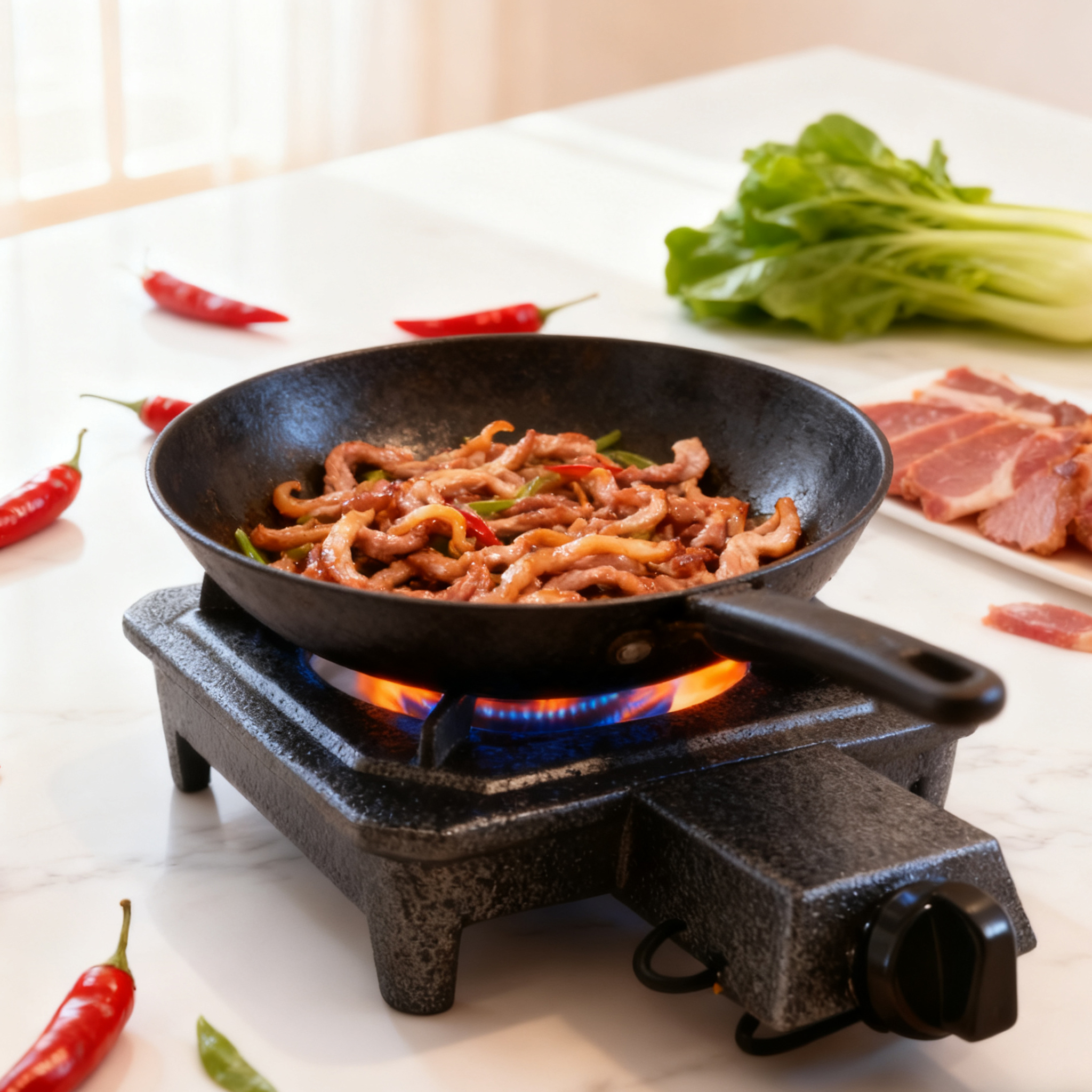 【Local store】High fire gas stove Porous gas stove is heated uniformly ...