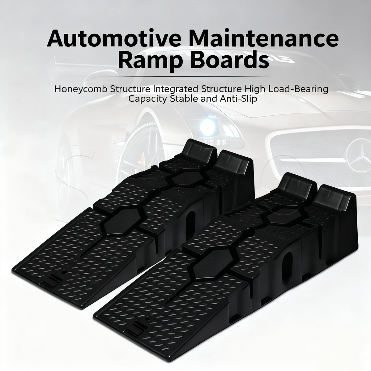 Car Service Ramps Durable Heavy Duty Plastic Car Ramps Lightweight ...
