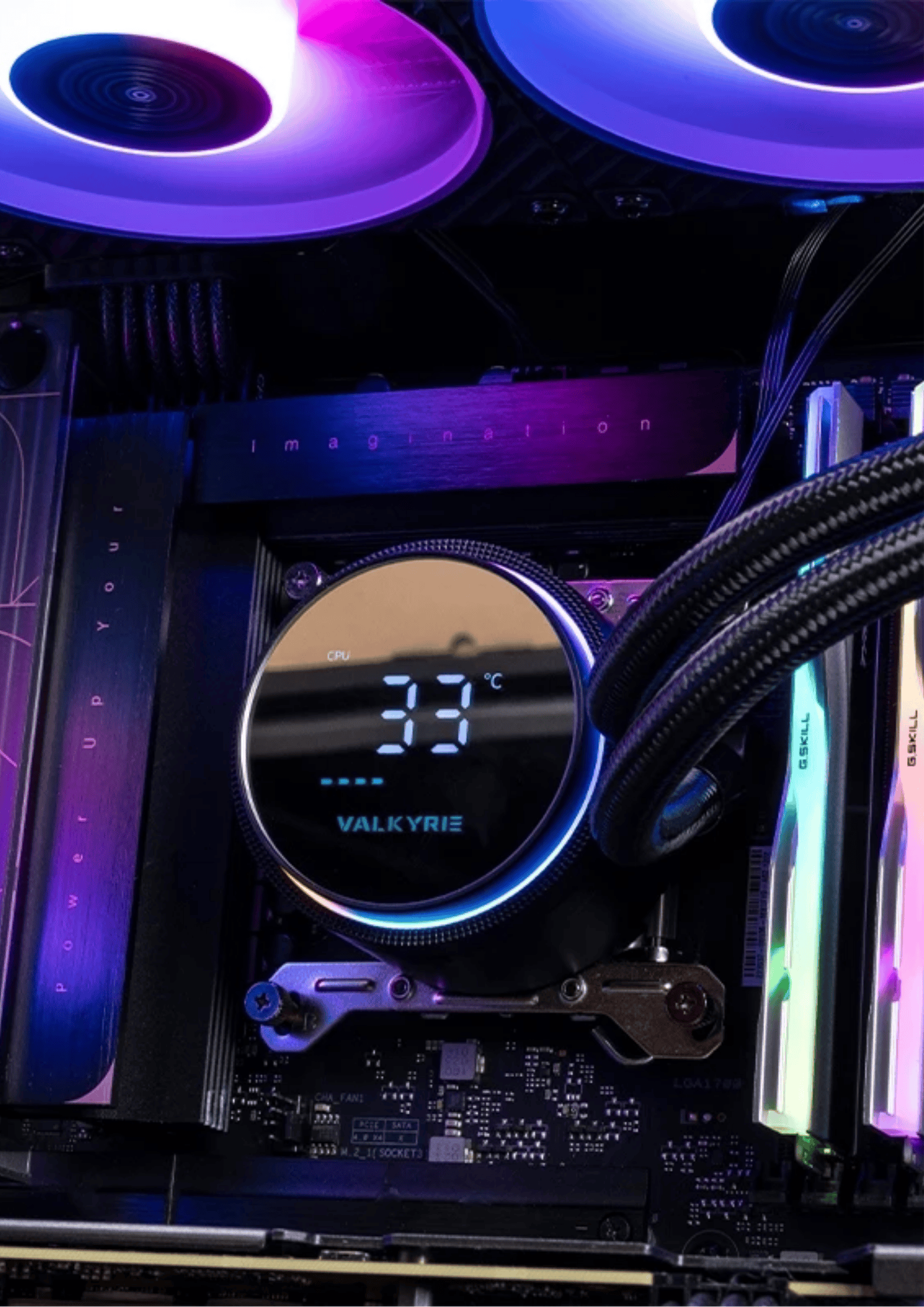 {READY STOCK} VALKYRIE GLA-240/GLA-360 AIO LIQUID COOLER LED DIGITAL ...