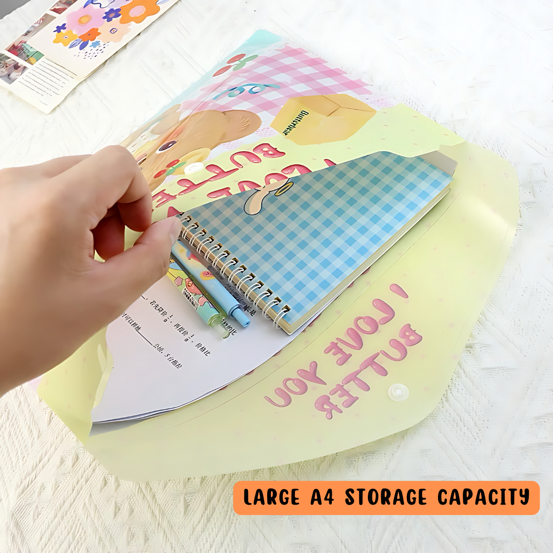 File | Fail dokumen saiz A4 document folder bag paper thick kids gift ...