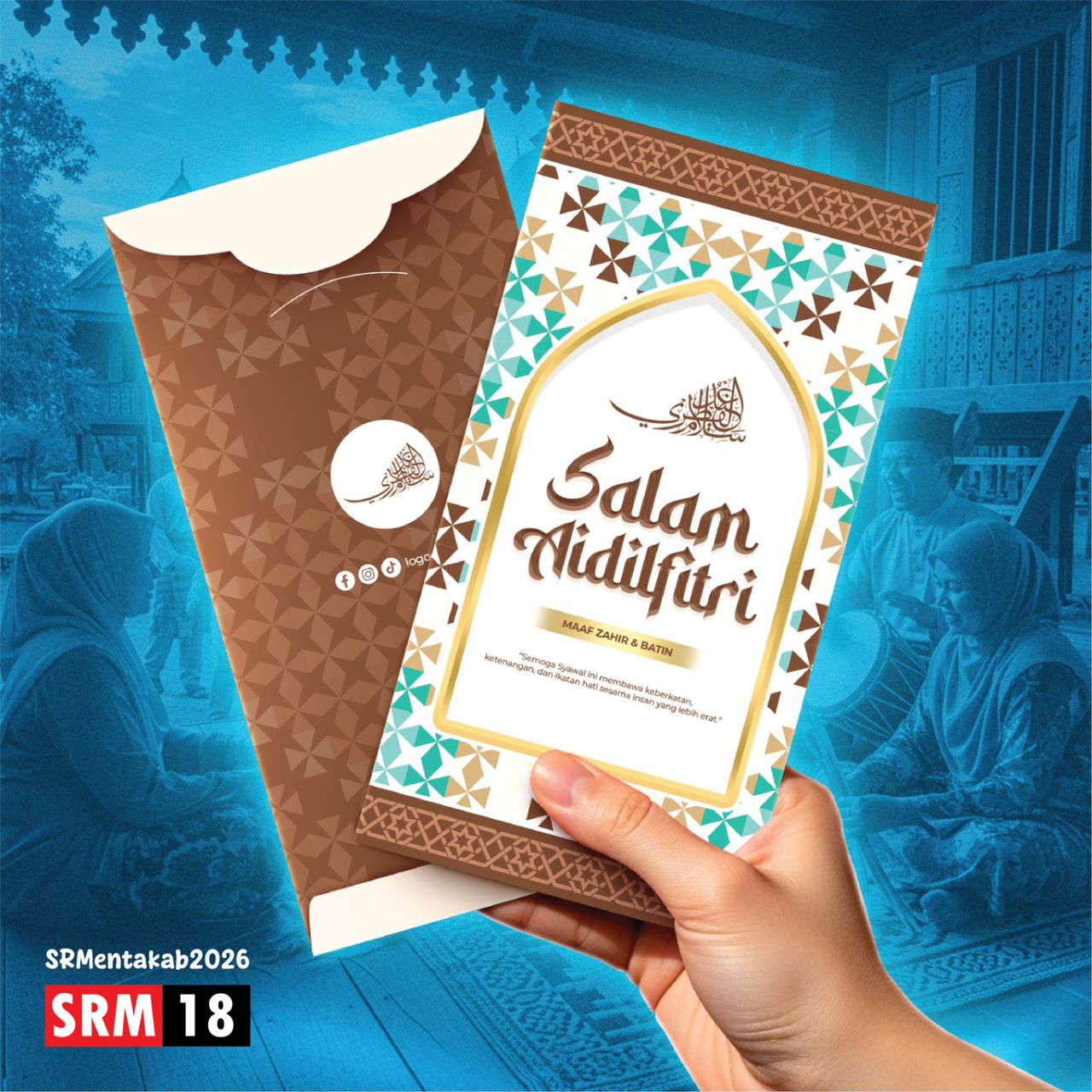 Sampul Raya 2026 | Sampul Raya Klasik Vintage | 1 Paket 10pcs | Angpau ...