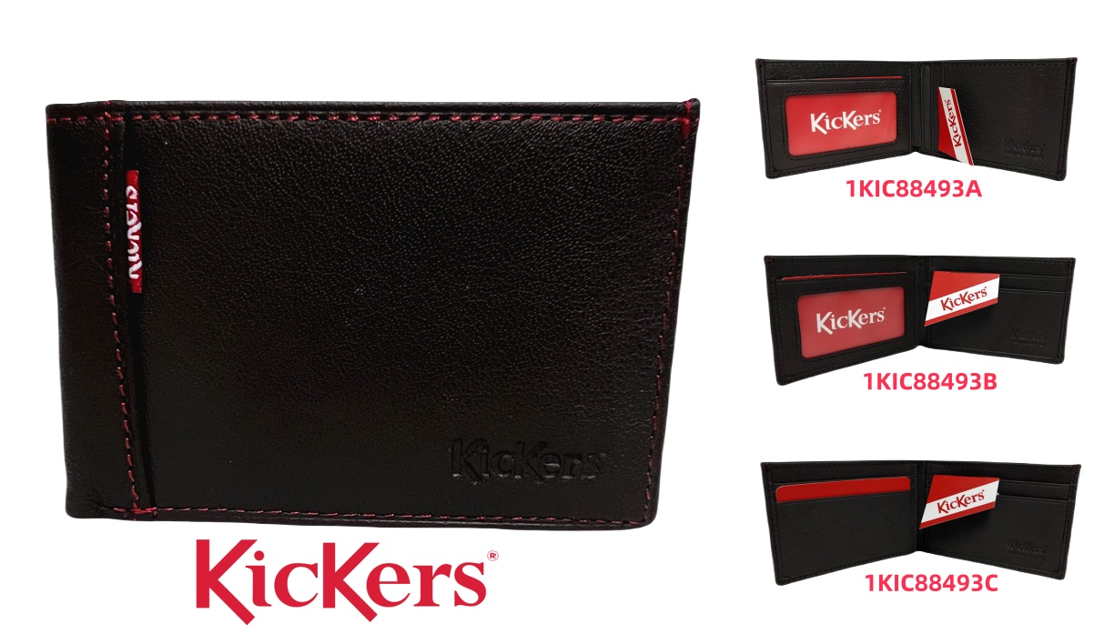 Kickers Genuine Leather Card Holder Small Purse Mini Wallet Dompet ...