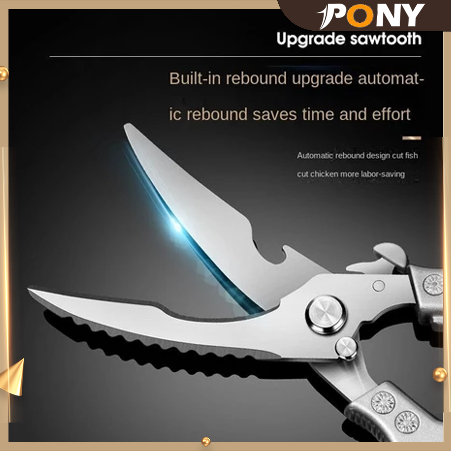 Curve Blade Bone Scissor Chicken Bone Scissor Stainless Steel Poultry ...