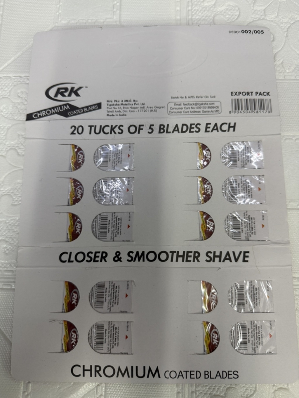 RK CHROMIUM SHAVING BLADES 100s | Shopee Malaysia