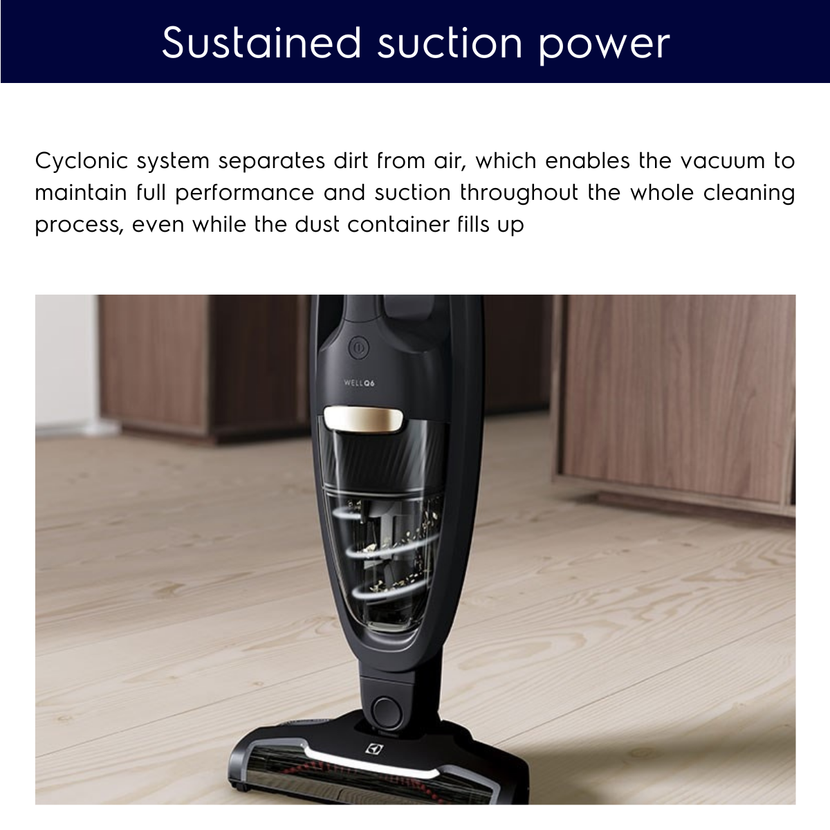 Electrolux 18V Q6 Self-Standing Cordless Vacuum Cleaner 5-Step ...