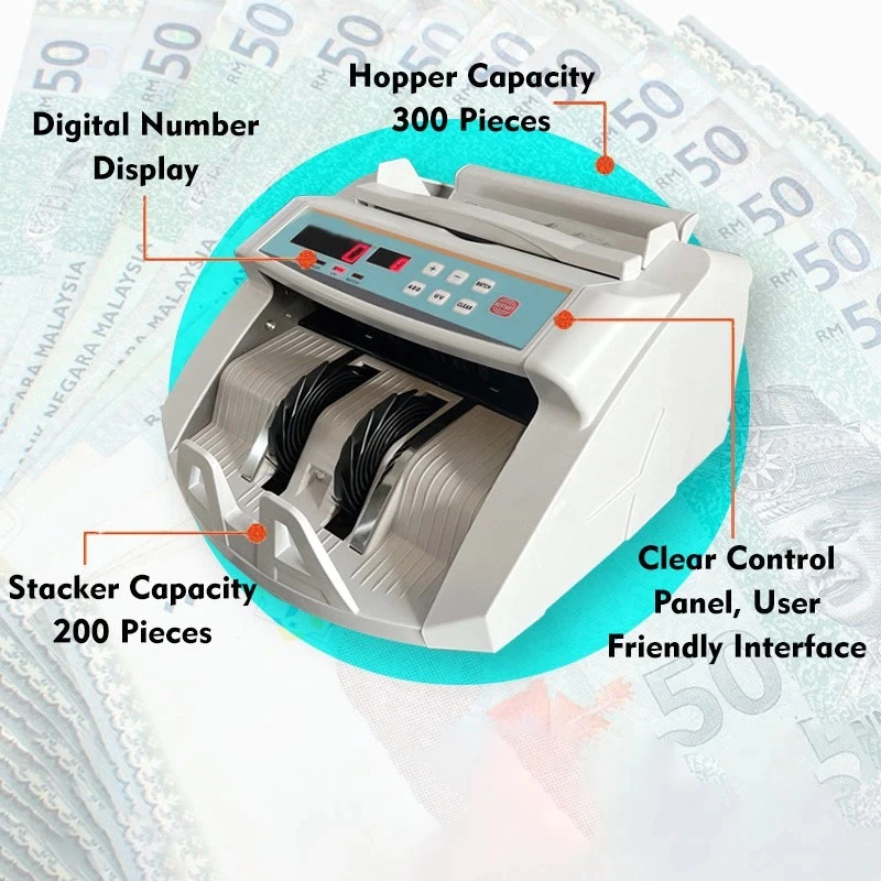 Money Counter Machine with UV Detection High-Speed Note Counting for ...