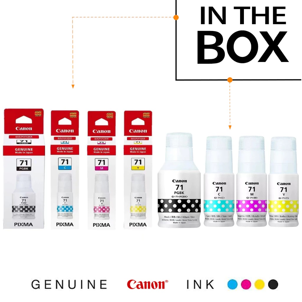 CANON GI71 GI-7I ink ORIGINAL for Canon Printer G1020 G1730 G2020 G2060 ...
