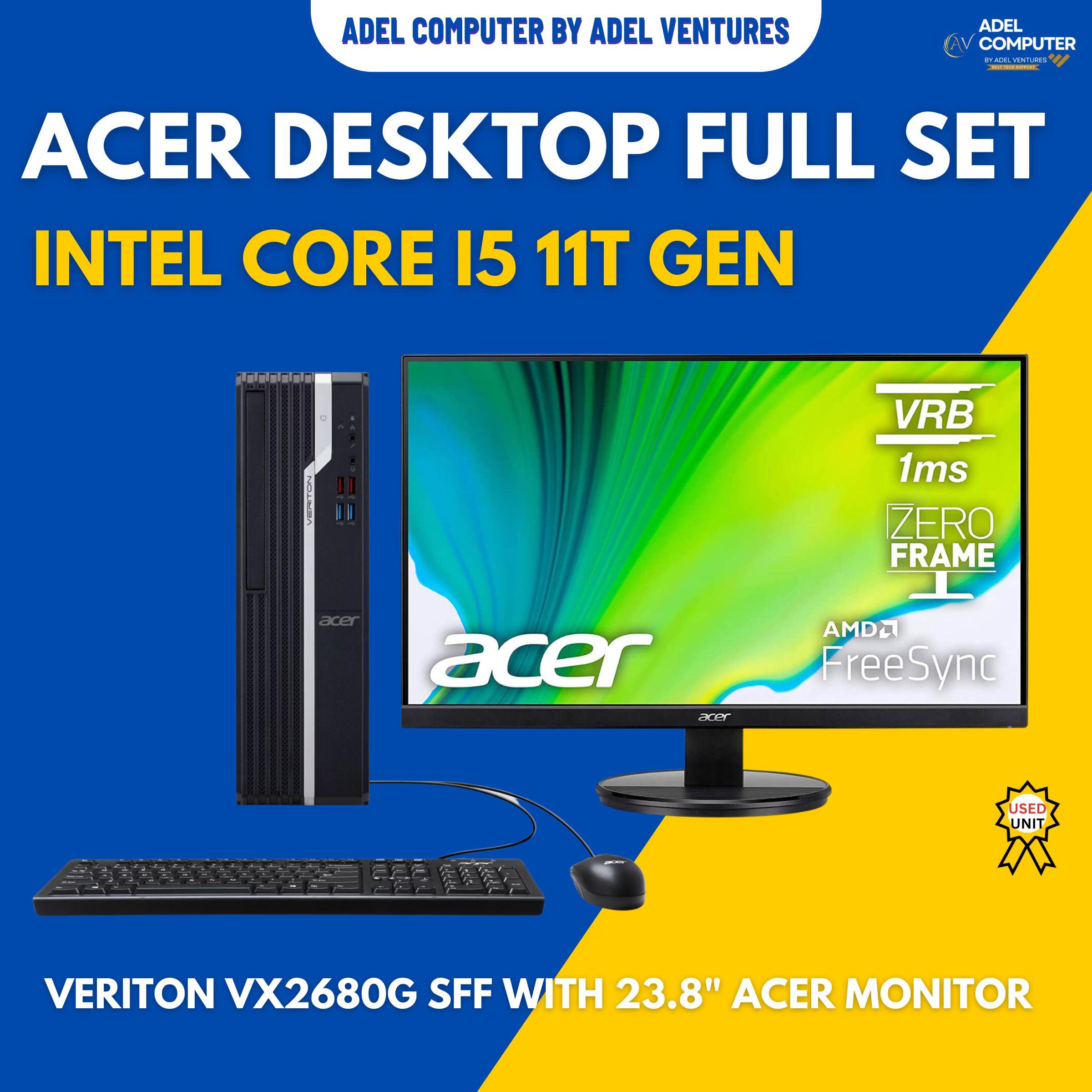 Acer Desktop Computer PC( Veriton VX2680G 11th Gen Core i5 )With Acer ...