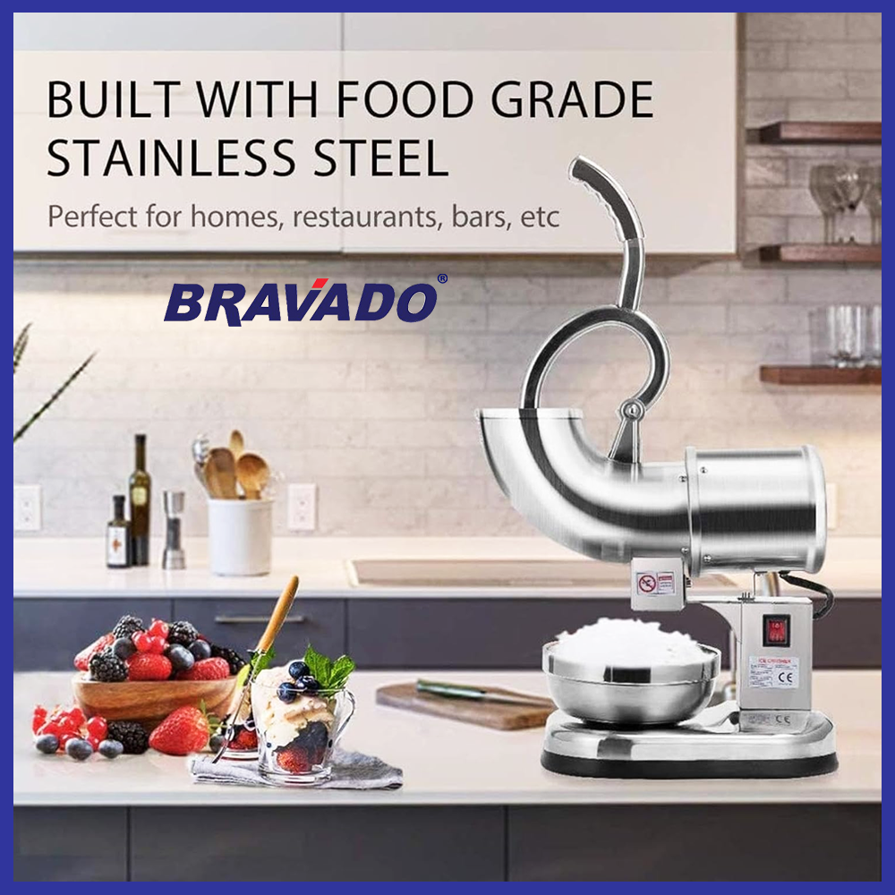 🔥PROMO PRICE🔥 BRAVADO Industrial Heavy Duty Ice Crusher Machine Shaver ...
