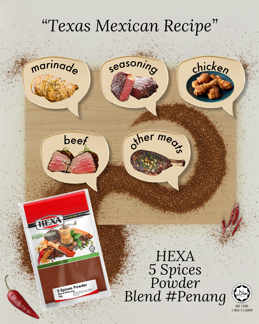HEXA 5 Spices Powder Penang 50gm Serbuk Lima Rempah | Shopee Malaysia