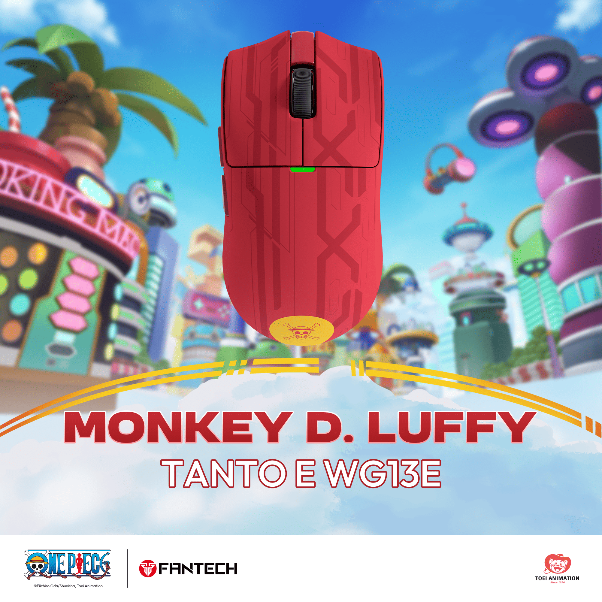 Fantech x One Piece - Luffy Tanto E WG13E Wireless Gaming Mouse Pixart ...
