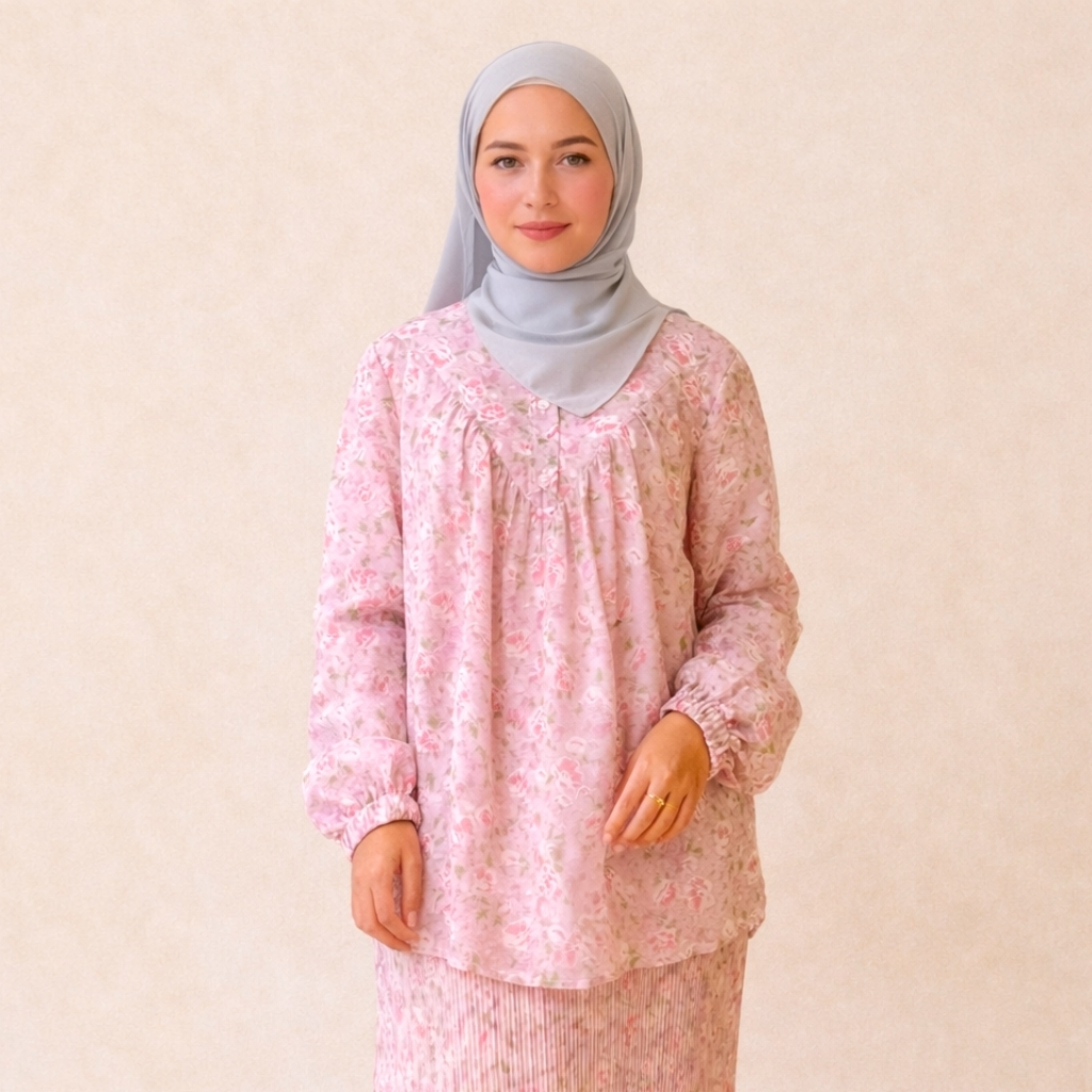 TOPGIRL Clarissa Set Blouse and Skirt / Blouse Raya / Blouse Printed ...