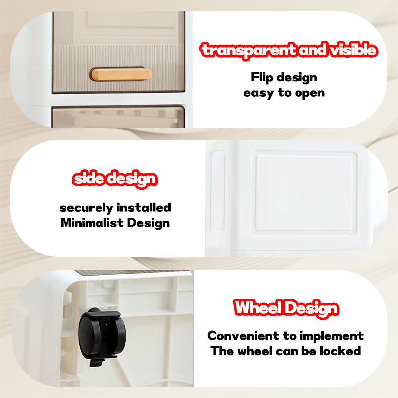 【StoreSmart】L20CM Plastic Gap Storage Cabinet Moving Rack Narrow ...