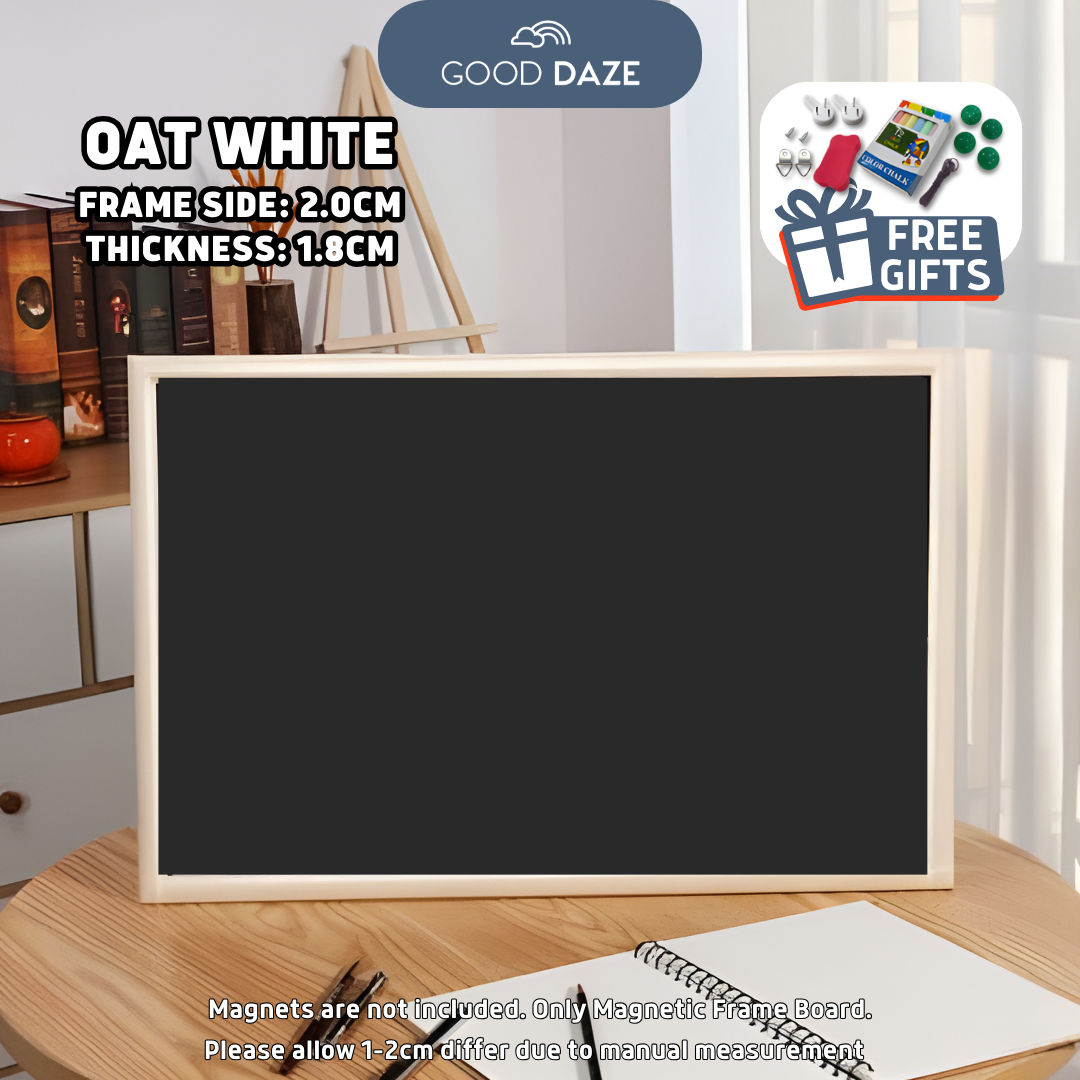 GOOD DAZE Cafe Blackboard Magnetic Wooden Blackboard Chalk board Papan ...