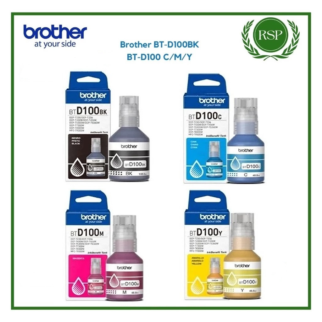 【𝐑𝐞𝐚𝐝𝐲 𝐒𝐭𝐨𝐜𝐤】Brother Ink BTD100 Refill Ink for Printer T230 T430W ...