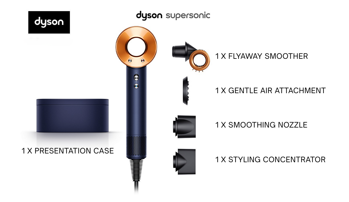 Dyson Supersonic Hair Dryer HD15 (Prussian Blue/Rich Copper) | Shopee ...