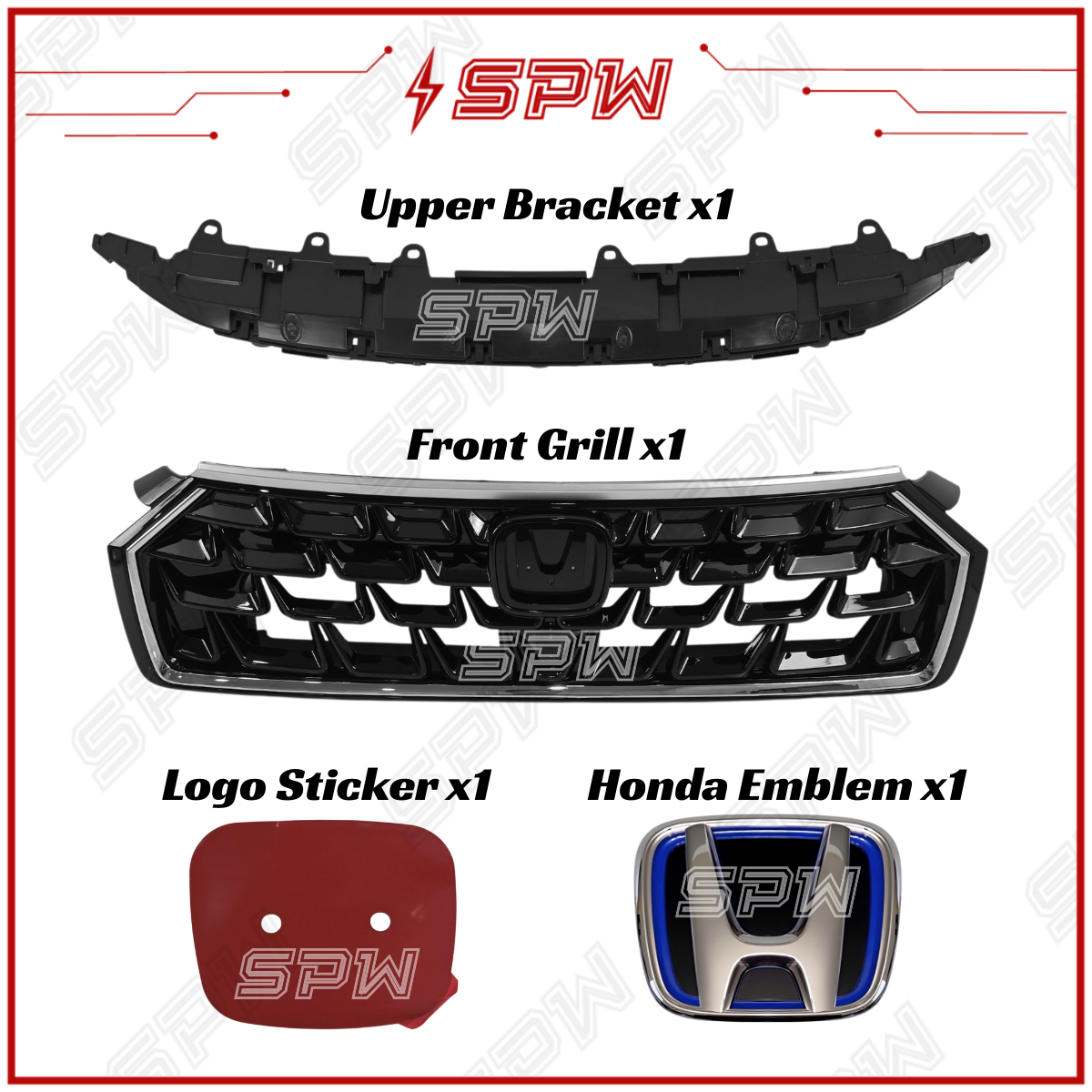 Honda HRV HR-V Vezel (2025-2026) Modulo RS Front Grill Front Grille ...