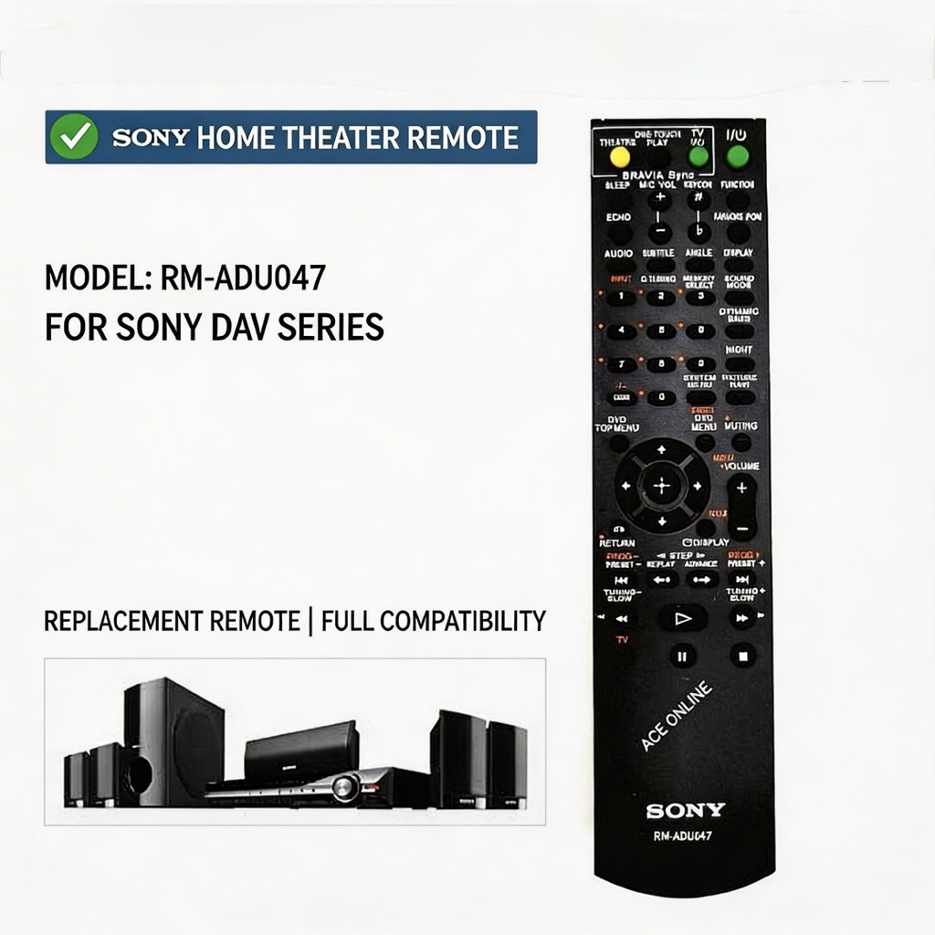 Sony RM-ADU047 DVD Home Theater AV System OEM Replacemet Sony Remote ...
