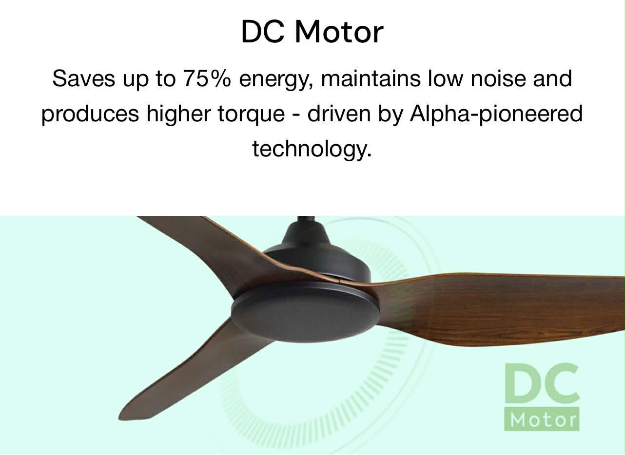 ALPHA VANNUS VC3 52 inches DC Motor Ceiling Fan with Remote Control ...