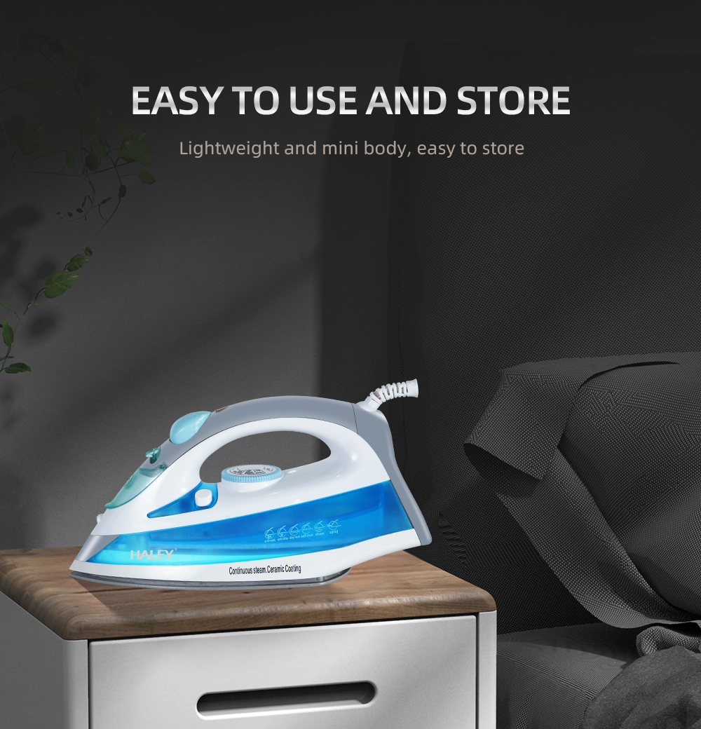 HALEY Ultra Resistant Ceramic Coating Steam Iron HY-2028 | Shopee Malaysia