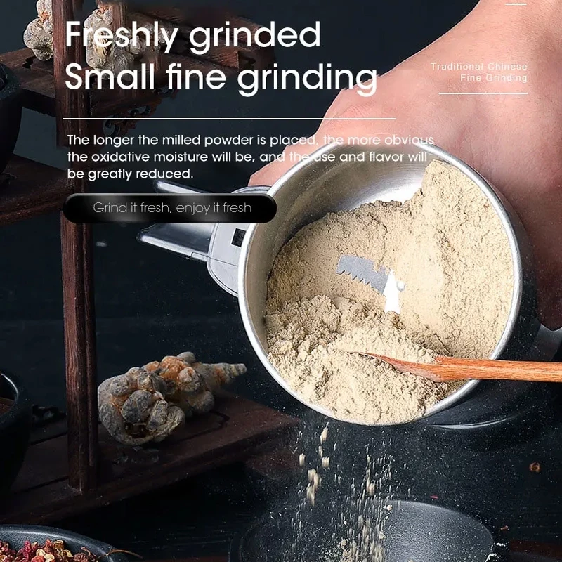 DEGUQMNT 1500W Grinding Milling spice superfine grinder Pengisar Daging ...