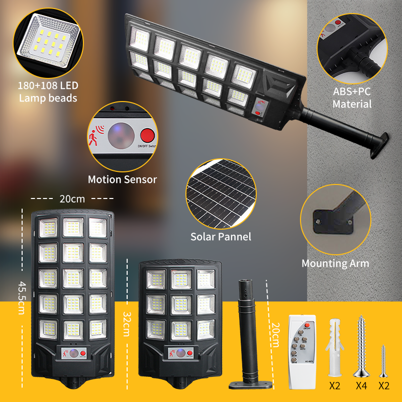 KEELAT KSL007 Street motion Sensor Lamp Solar Light Outdoor Lighting ...