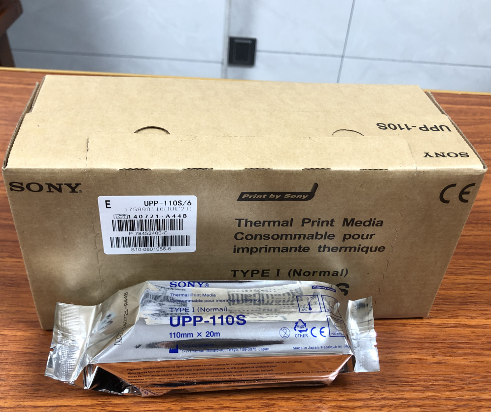 1 box of 10 volumes ORIGINAL sony Ultrasound Thermal Paper UPP 110S Type 1 - 1 roll SONY: up-890 ...