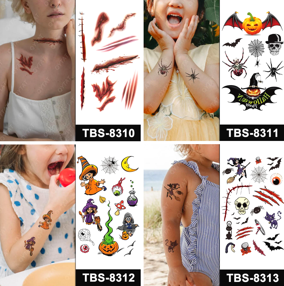 [SteadyINK] Temporary Halloween Tattoo Sticker Tatu Pelekat Waterproof ...