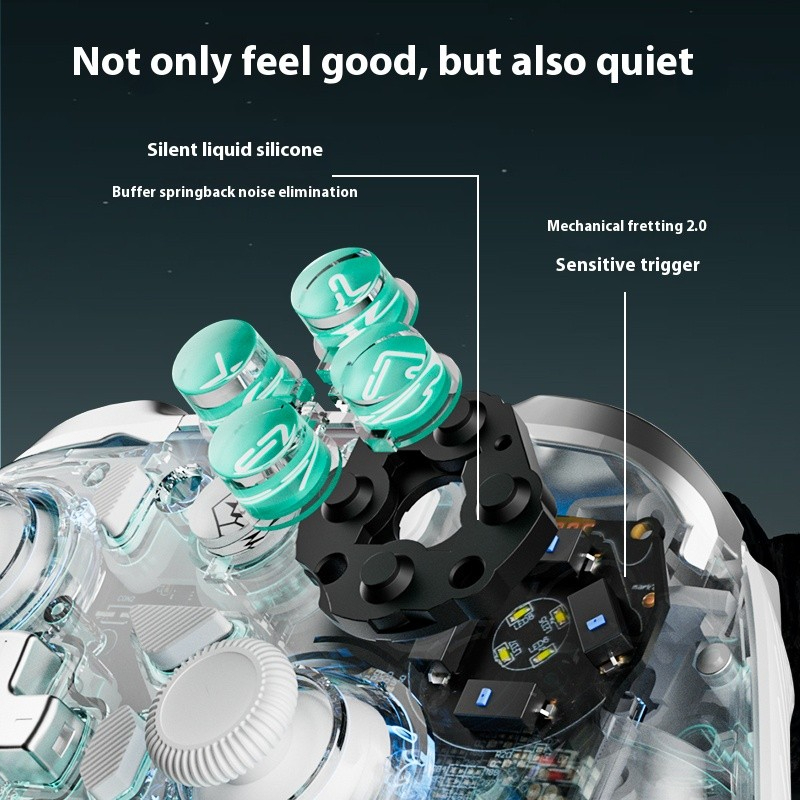 Aolion K20 Gaming Controller With Charging Dock RGB Wireless Gamepad ...