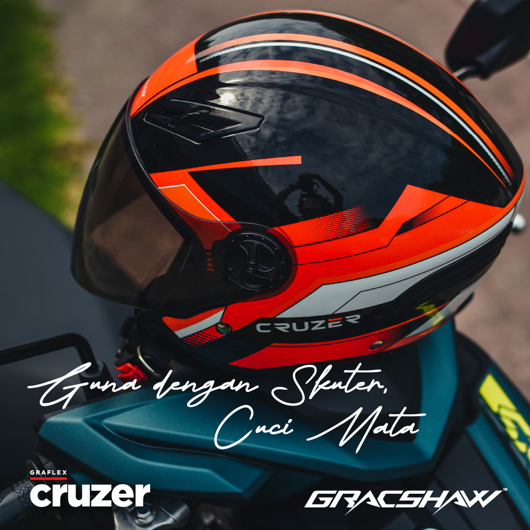 GRACSHAW G666 GRAFLEX HALF DESIGN HELMET DEMI JET HELMET STENG CRUISER ...